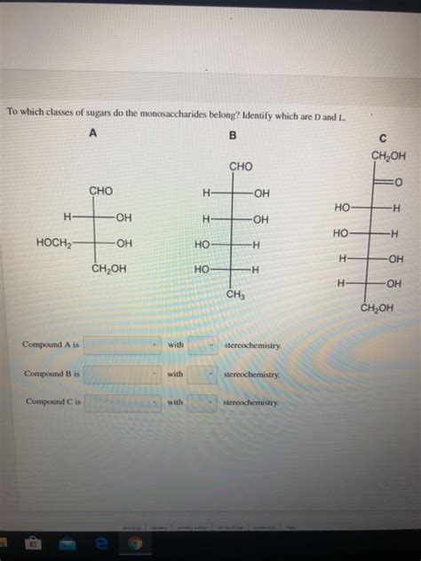 Solved To Which Classes Of Sugars Do The Monosaccharides