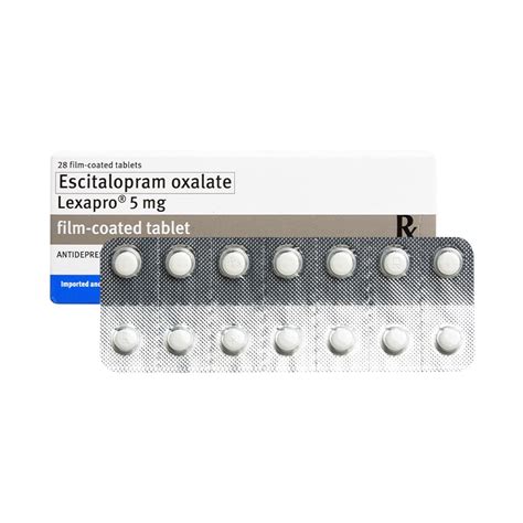 Lexapro Escitalopram Oxalate 5mg 1 Tablet [prescription Required