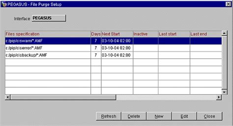 oxi file purge setup