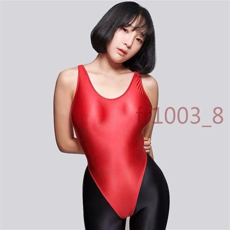 Leohex 2020 Sexy Satin Glossy Body Suit One Piece Womens Swimwear Swim
