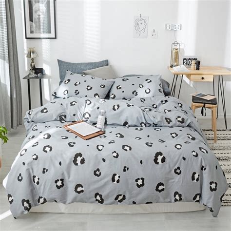 Leopard Print Bed Sheets Single Hanaposy
