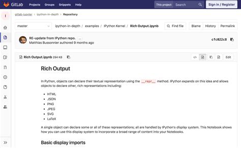 jupyter notebook files gitlab