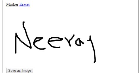 using canvas to save signatures as image using jquery neeraj code solutions c mvc