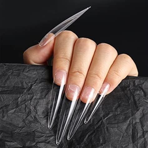 Gootrades Xxxl Stiletto Full Cover Nail Tips 3xl 504pcs