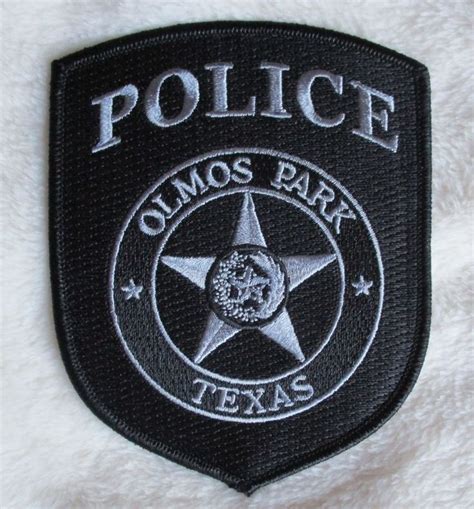 Olmos Park Police Shoulder Patch Texas 3 1 2 X 4 1 2 Texas
