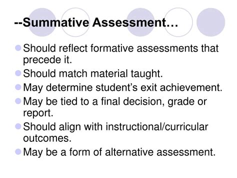 Ppt Summative Assessment Lesson Planning Powerpoint Presentation