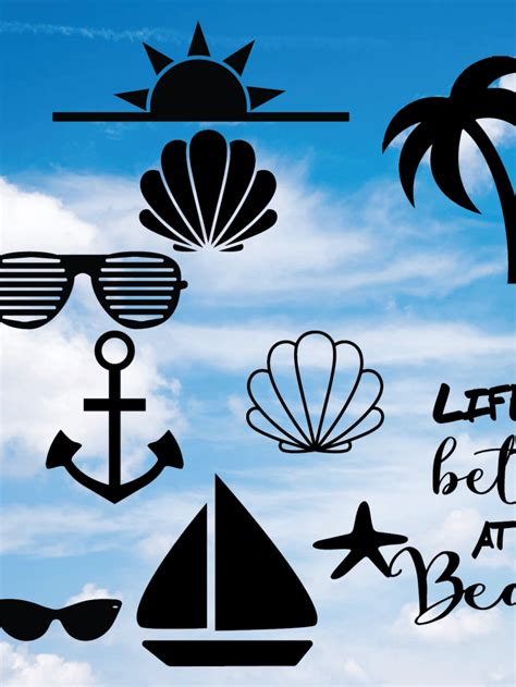 Beach Stencil Template Reusable Stencil With Multiple Domestic