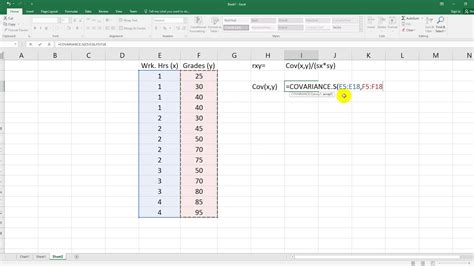calculating correlation coefficient in excel korelasyon