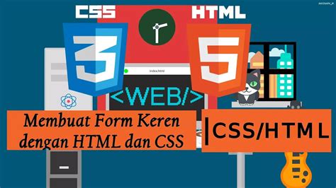 cara membuat form input data dengan html dan css terkait