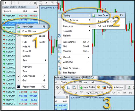how to place a trade with metatrader 4 placing an order