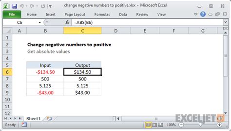 how to modify the way negative numbers are displayed in excel charlie
