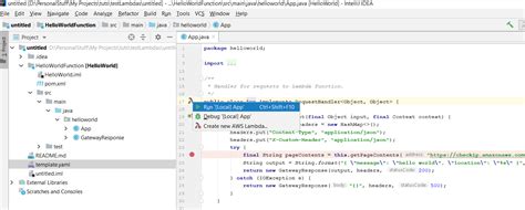 cannot run helloworld application locally for java · issue