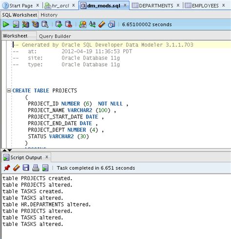 testing and debugging procedures using sql developer