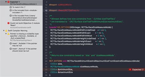 xcode build fails when importing react after fresh integration · issue