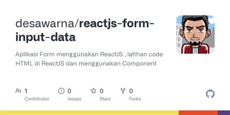 github desawarna reactjs form input data aplikasi form menggunakan
