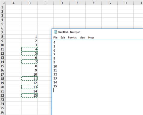 vba copy multiple cells from excel column to clipboard stack overflow