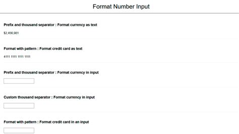 react number format