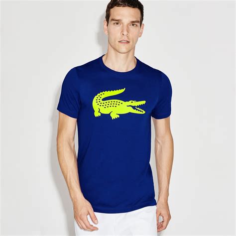 Lacoste Mens Sport Oversized Crocodile Crew Neck Tennis T Shirt