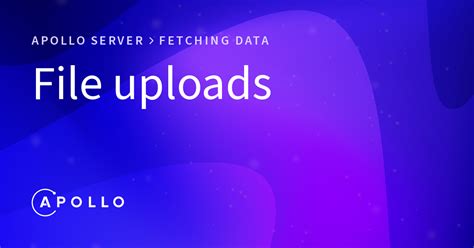 file uploads with apollo server