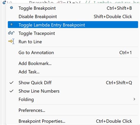 add support for lambda breakpoints · issue 1160 · microsoft vscode