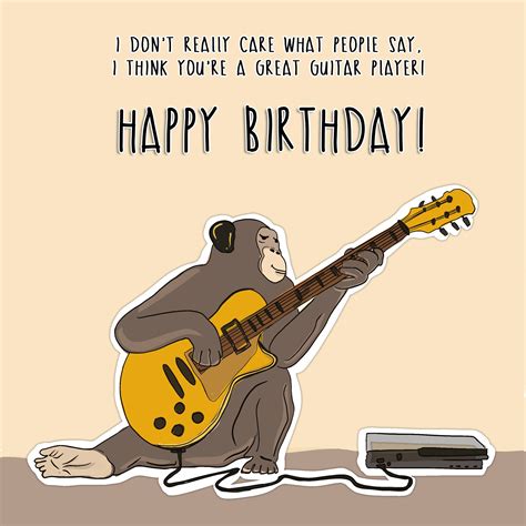 Happy Birthday Great Guitar Player Boomf