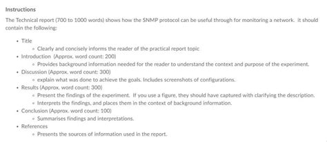 monitoring networking snmp protocol technical report