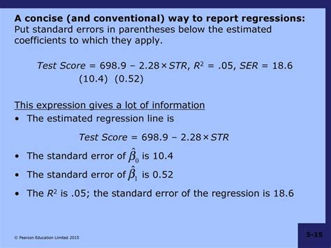 Chapter 5 Regression With A Single Regressor Hypothesis Tests And
