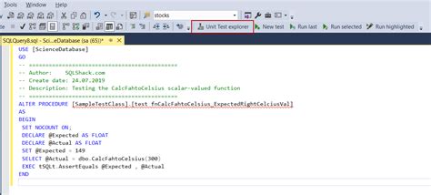 how to measure sql server code coverage