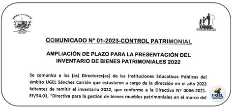 AmpliaciÓn De Plazo Para La PresentaciÓn Del Inventario De Bienes