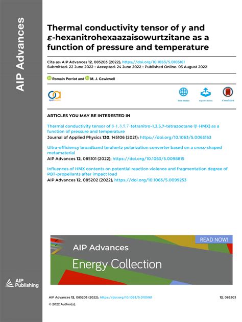 Pdf Thermal Conductivity Tensor Of γ And ɛ