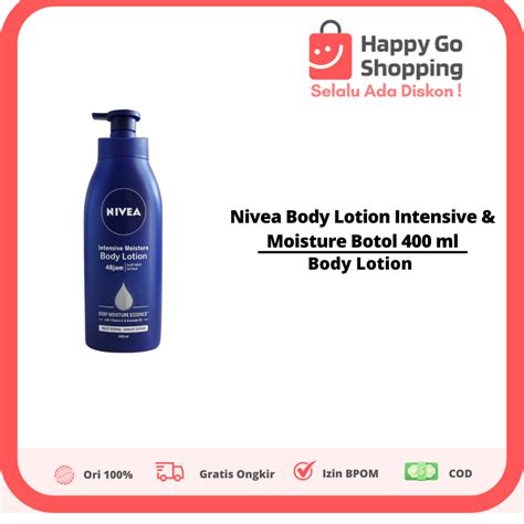 Jual Nivea Body Lotion Intensive And Moisture Botol 400 Ml Shopee Indonesia