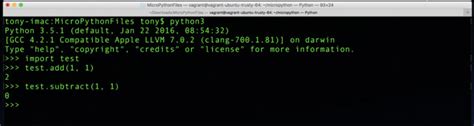 micropython basics loading modules