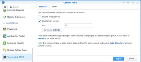 connecting two synologies via ssh using public and private