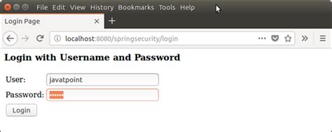 spring security xml example javatpoint