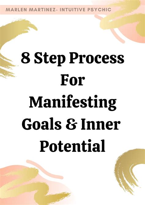 Manifesting Your Goals Workbook E Book Girlboss Workbook Goal Etsy