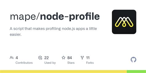 github mape node profile a script that makes profiling node js apps