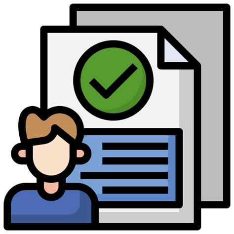 Verification Surang Lineal Color Icon
