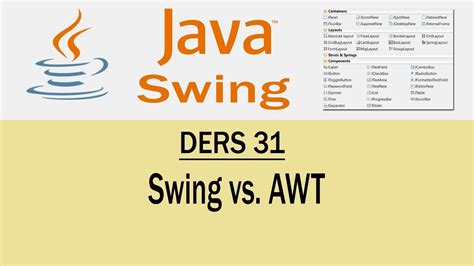 java swing 31 swing vs awt youtube