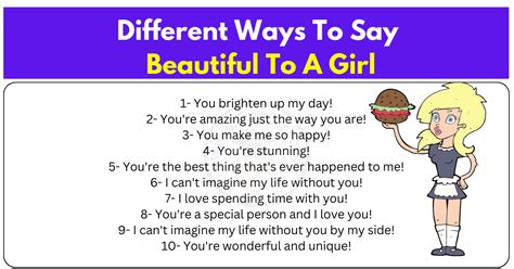 60 Other Different Ways To Say Beautiful To A Girl Engdic