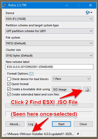 install vmware esxi 6 0 burn downloaded iso to usb