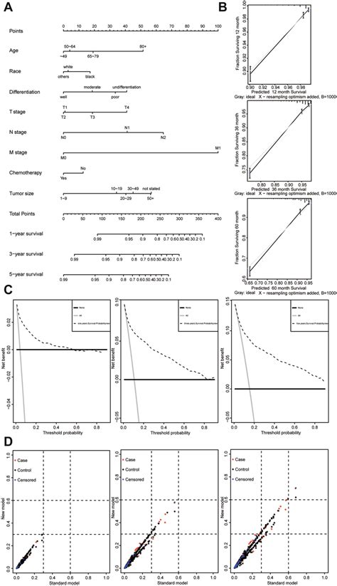 Nomogram Calibration Curve Decision Curve Analysis Dca And Net