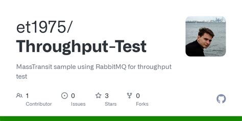 github et1975 throughput test masstransit sample using rabbitmq for