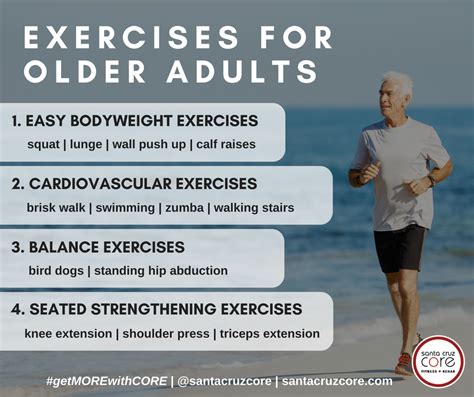 Exercises For Older Adults Santa Cruz Core Fitness Rehab