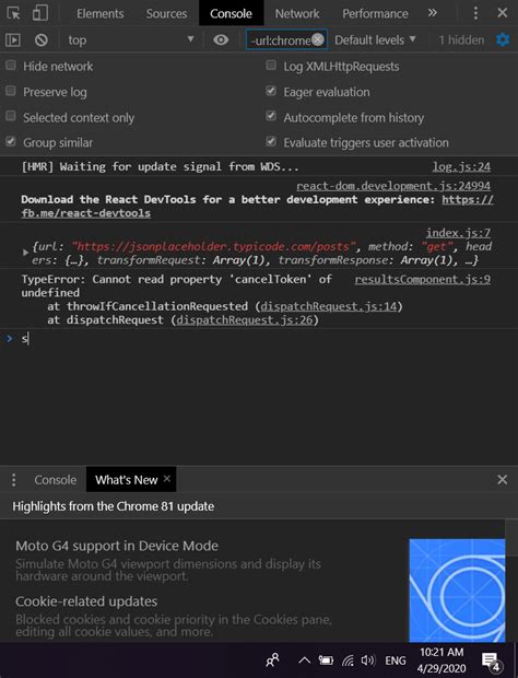 javascript axios react js auto cancelling request stack overflow