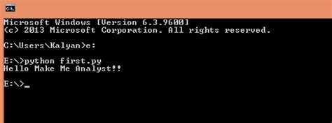 installing python in windows make me analyst