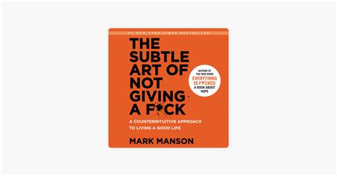 ‎the Subtle Art Of Not Giving A F Ck By Mark Manson On Apple Books
