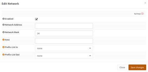 dynamic routing configuration ospfv2 — opnsense