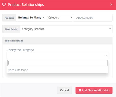 php laravel voyager belongs to many relationship