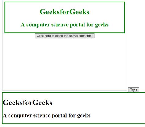 html dom importnode method geeksforgeeks