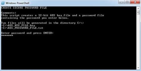encrypting passwords in a powershell script dennis span
